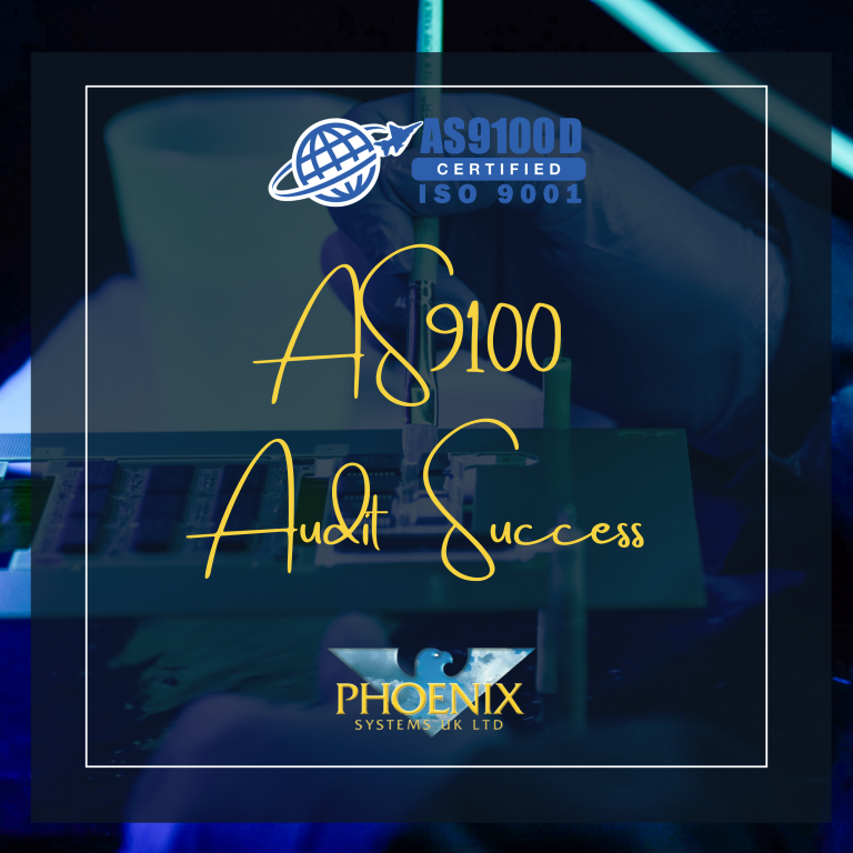 AS9100 Audit Success! - Phoenix Systems UK PCB Electronics Manufacturing